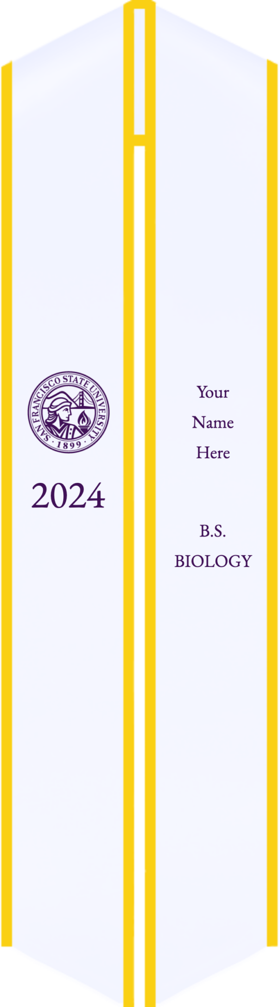SFSU Graduation Stole | Design Your Own | Free Shipping