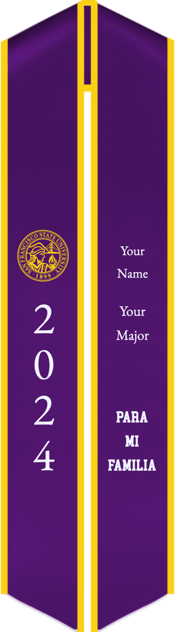 SFSU Graduation Stole | Design Your Own | Free Shipping