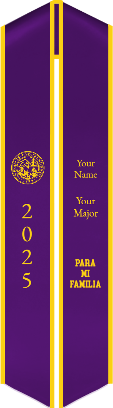 SFSU Graduation Stole | Design Your Own | Free Shipping