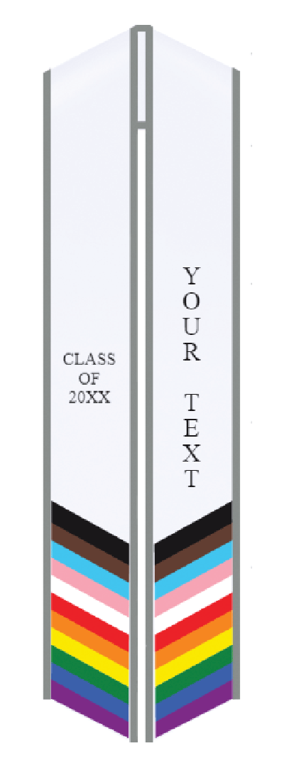 Pride Graduation Stole | Design Your Own | Free Shipping - CollegeWear ...